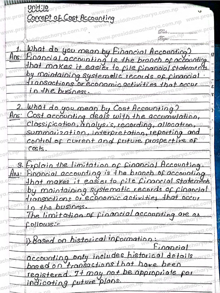 Introduction to Cost Accounting | PDF