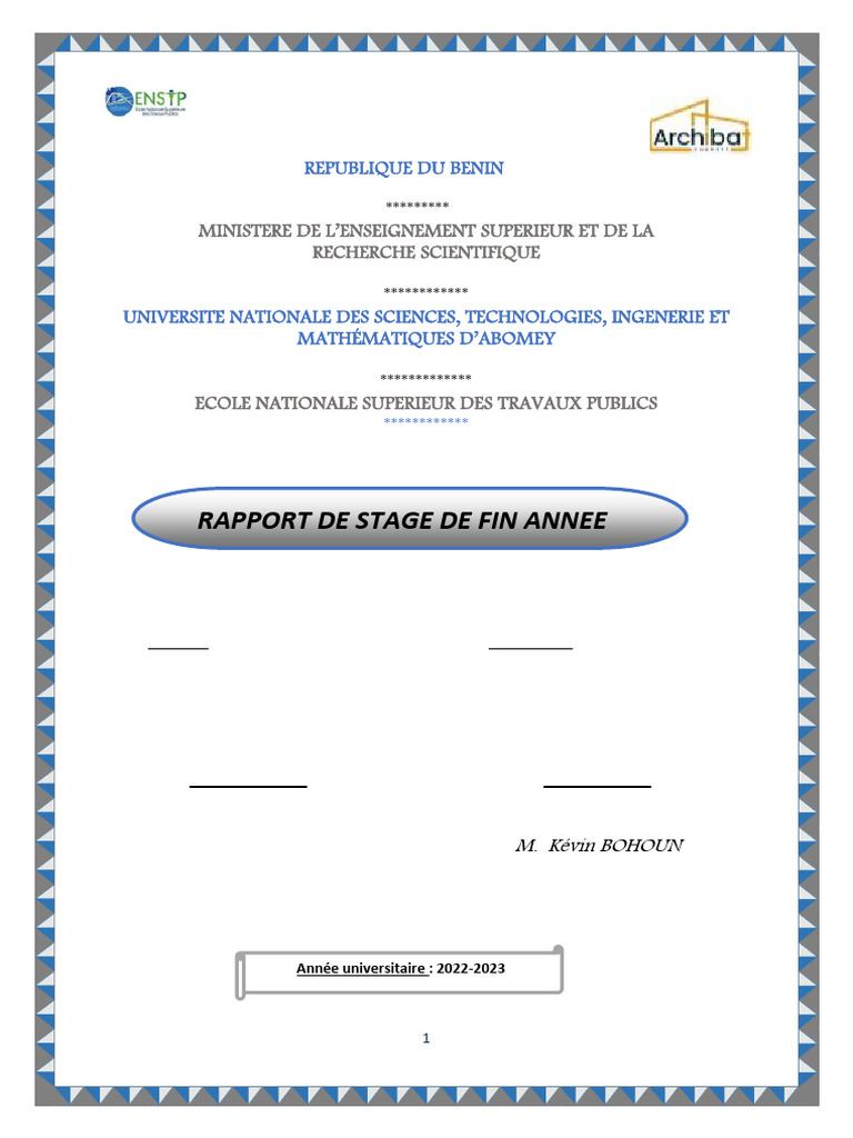 Rapport de Stage v1-2 (1) - Fusionné | PDF