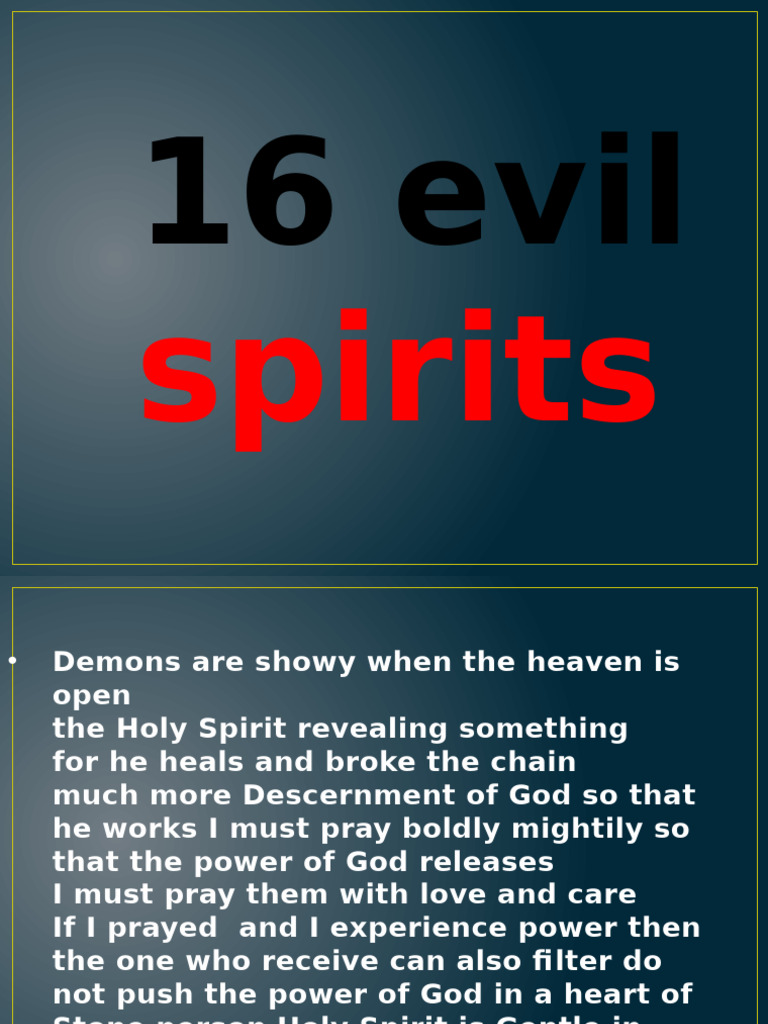 How to Cast Out Demons 1 | PDF