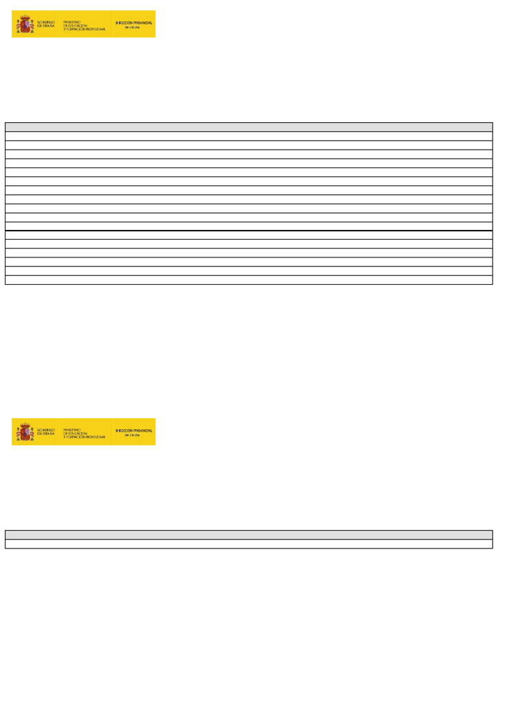 Interinos Secundaria 2019 20 Lis Bar Prov Sec Ext | PDF