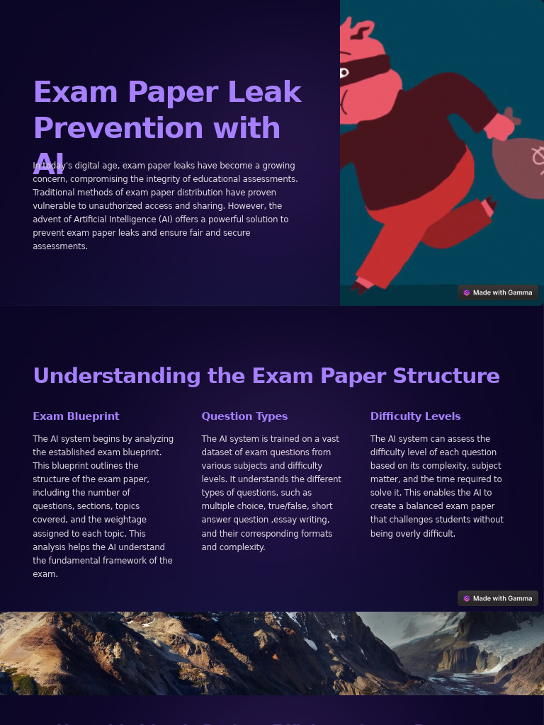 Exam Paper Leak Prevention With AI | PDF