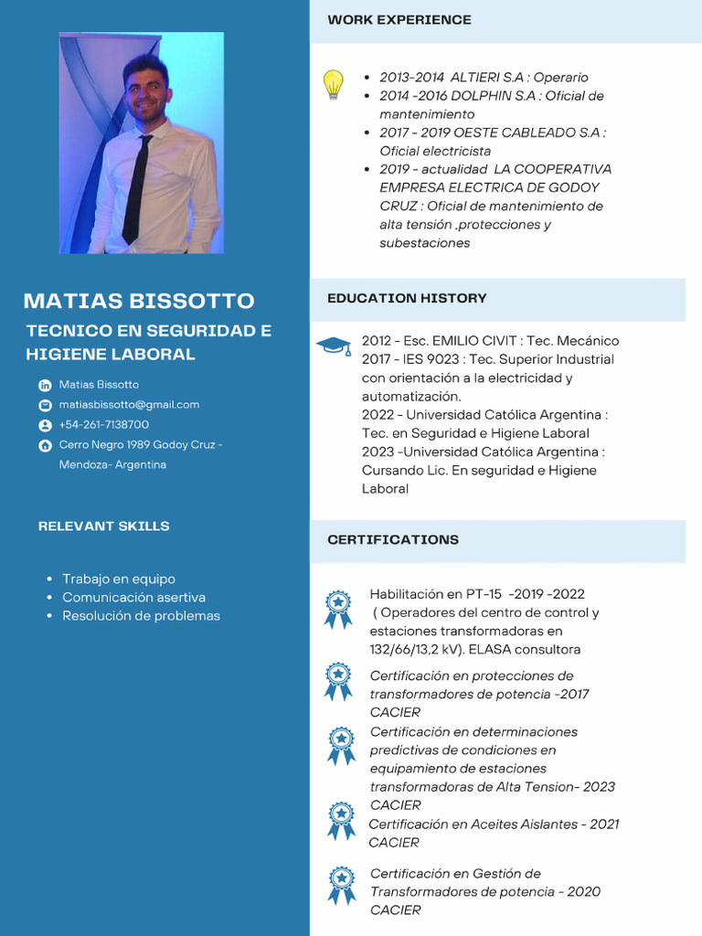 CV Matias Bissotto | PDF