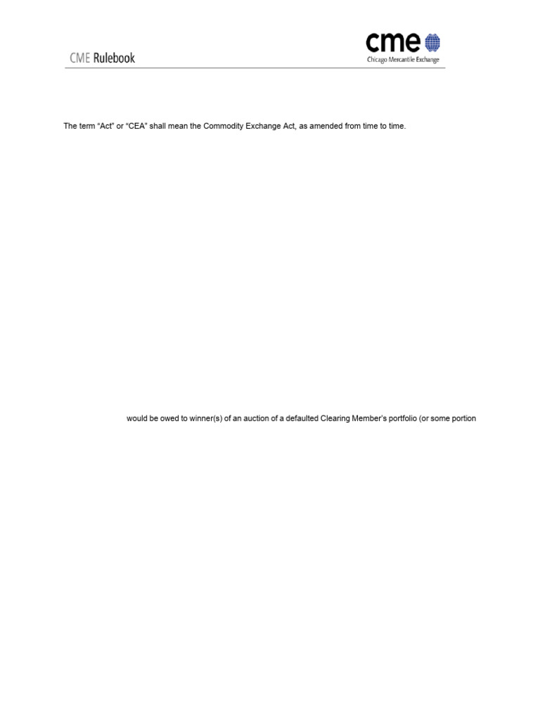 CME Definitions | PDF | Futures Contract | Order (Exchange)