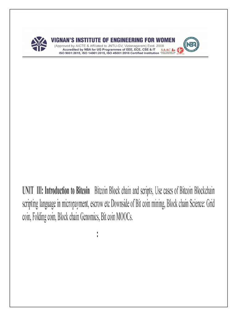 BlockChain UNIT 3 | PDF