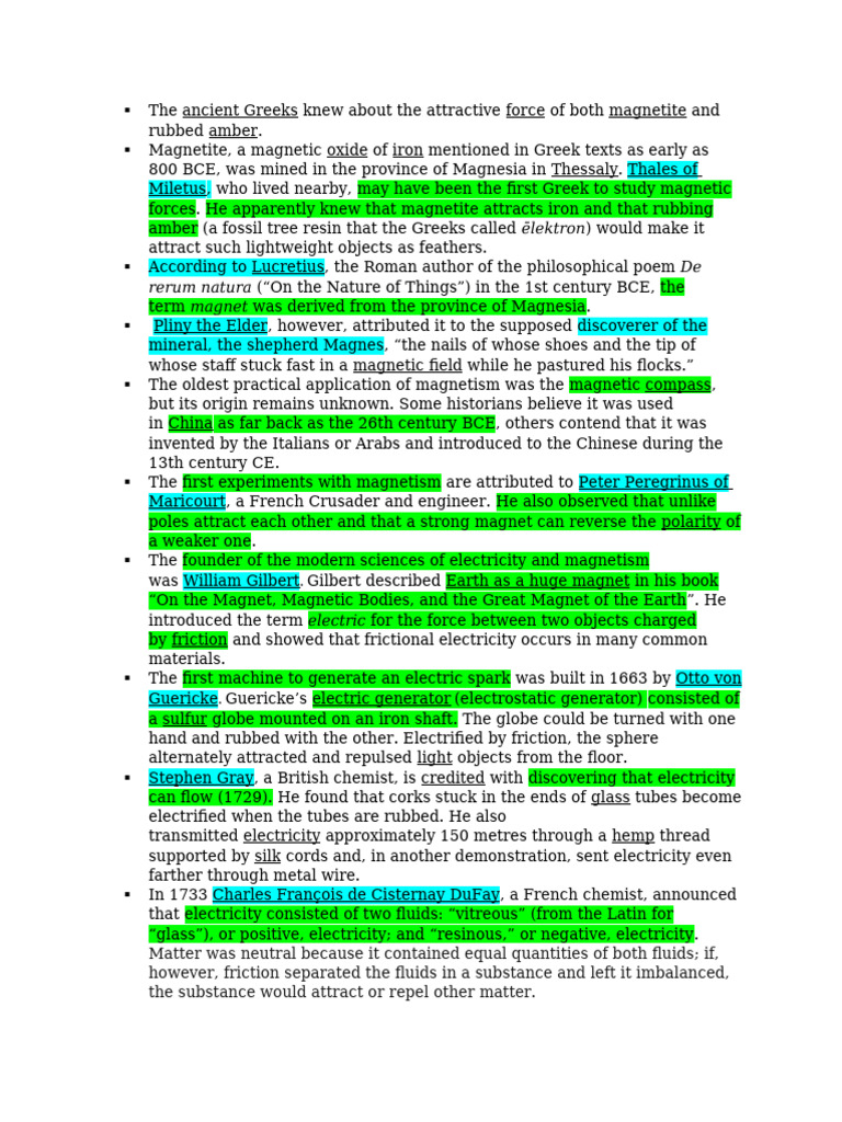 Assignment History And Development Of Electromagnetism Pdf