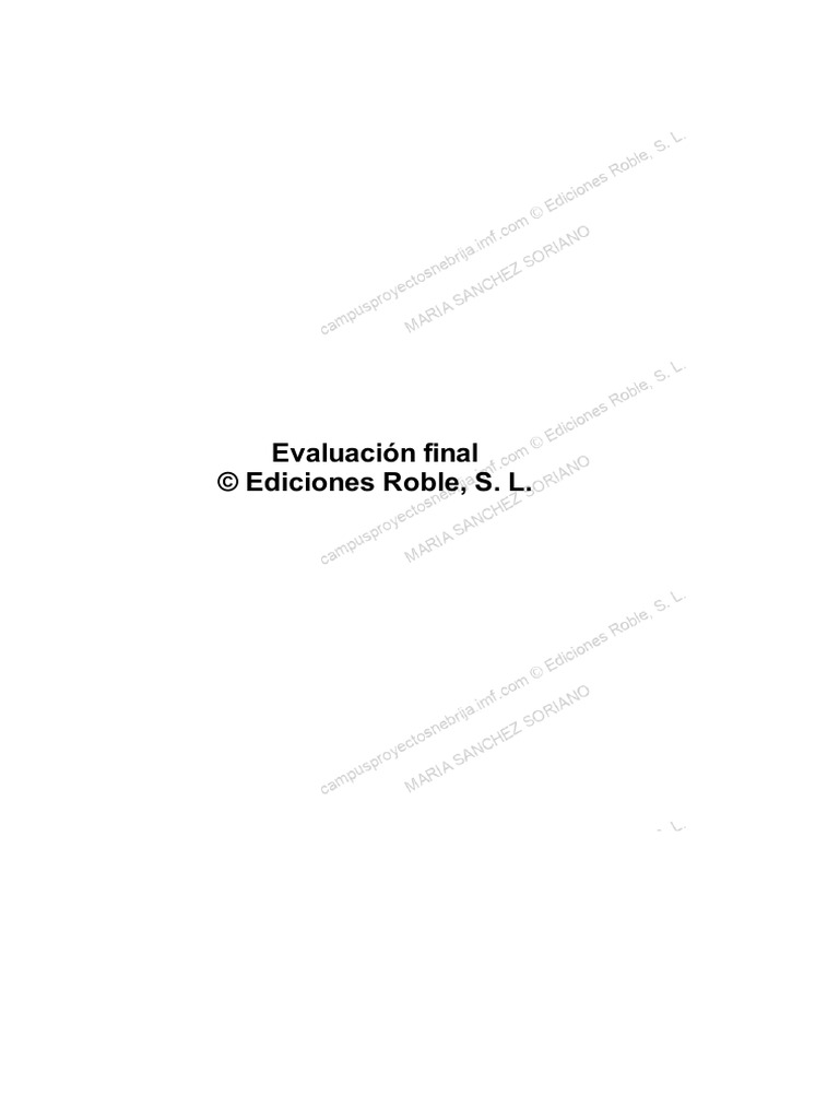 09 Evaluacion Final | PDF