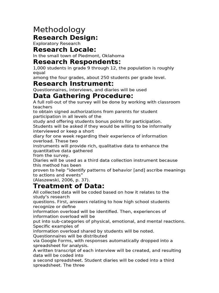 Methodology Example | PDF
