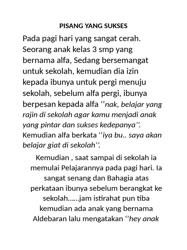 Pisang Yang Sukses | PDF