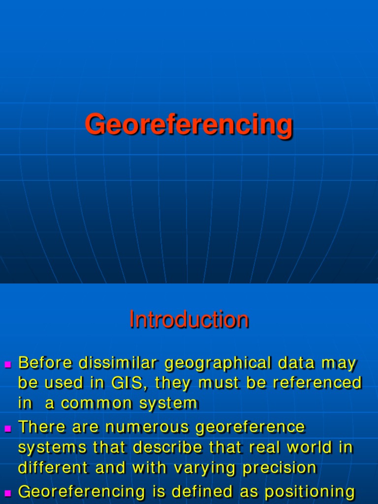 Georeferencing | Latitude | Geodesy