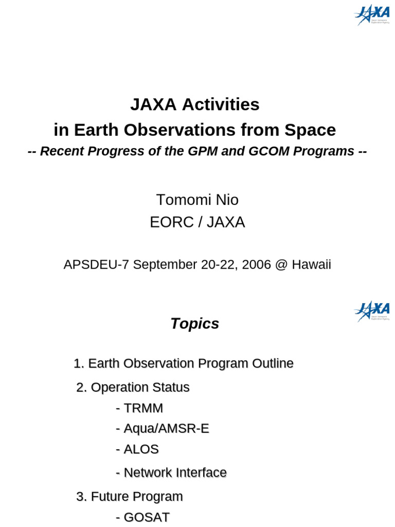 JAXA-nio | PDF