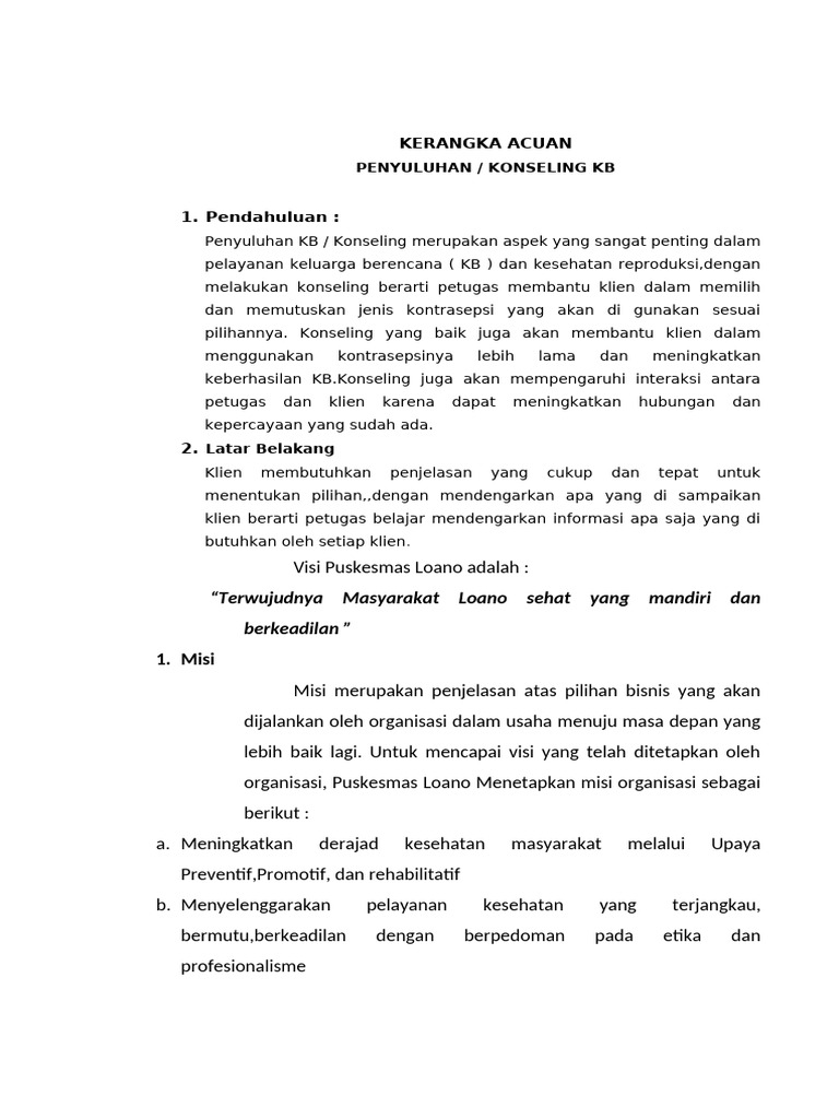 Kak Konseling KB | PDF