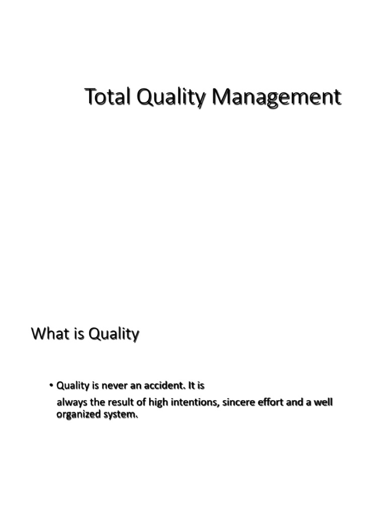 Session 1 Quality Orientation | PDF