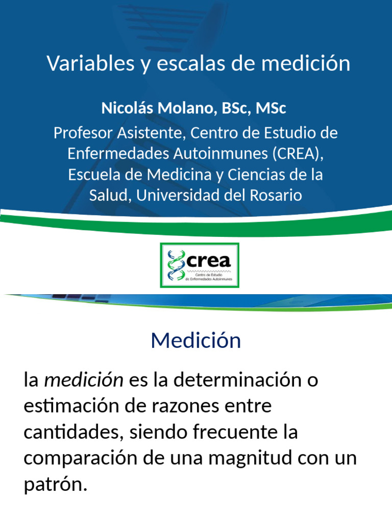 01 Variables Y Escalas De Medición Nmg Pdf