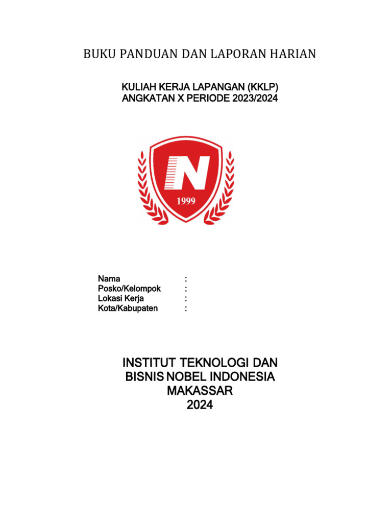 Buku Panduan KKLP Itb Nobel Indonesia | PDF