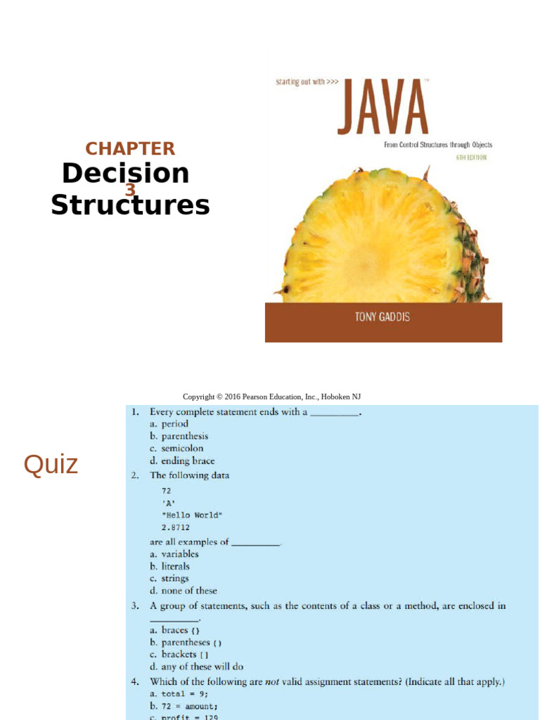 CSO Gaddis Java Chapter03 6e | PDF
