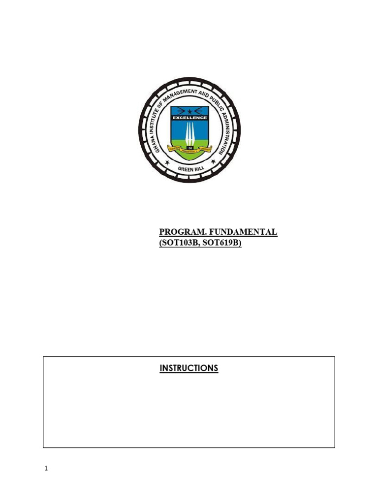 Prog Fundamentals SOT103B, SOT619B AI | PDF