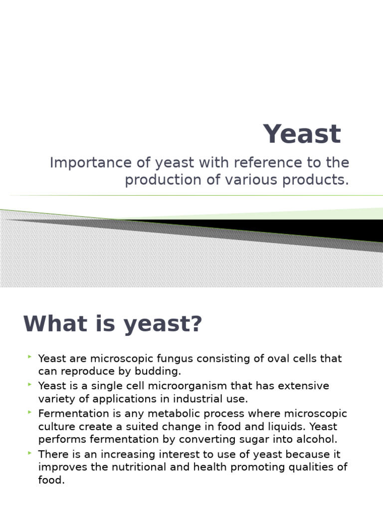 Yeast Presentation | PDF