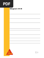 Sikagrout 928 | PDF | Strength Of Materials | Concrete