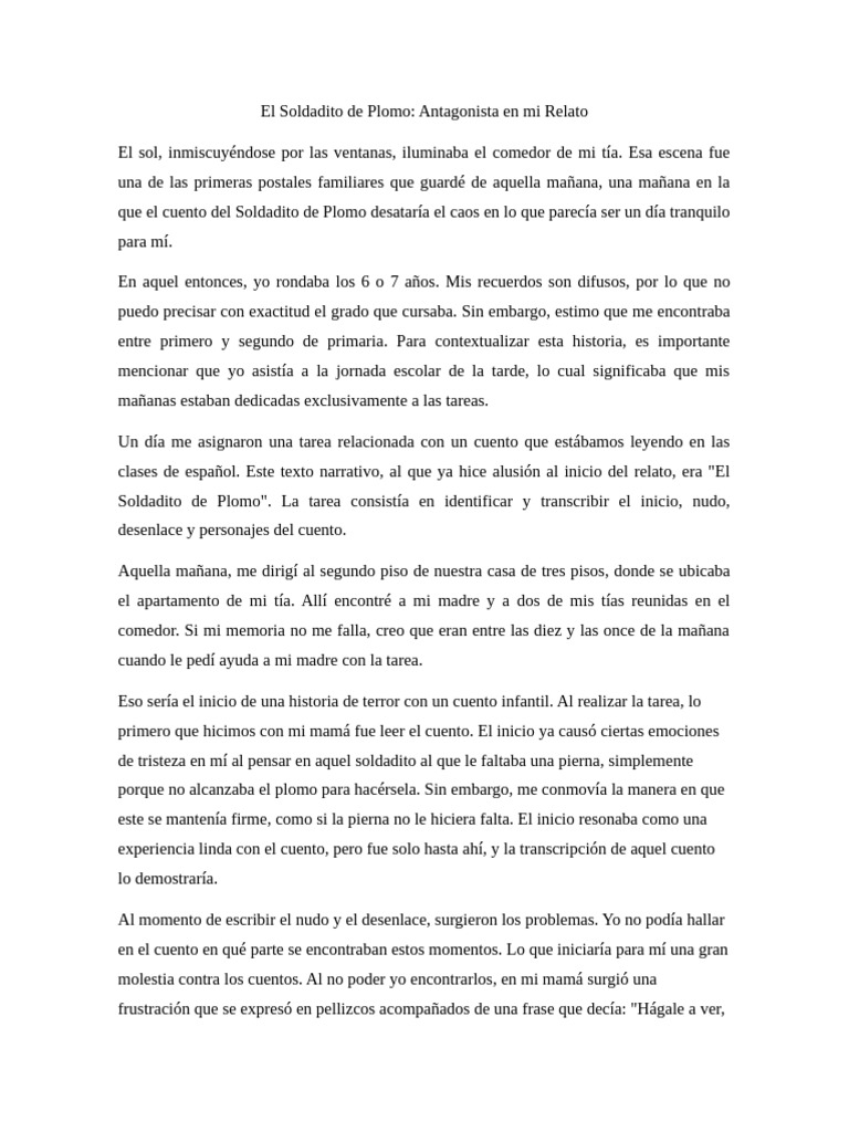 El Soldadito de Plomo | PDF