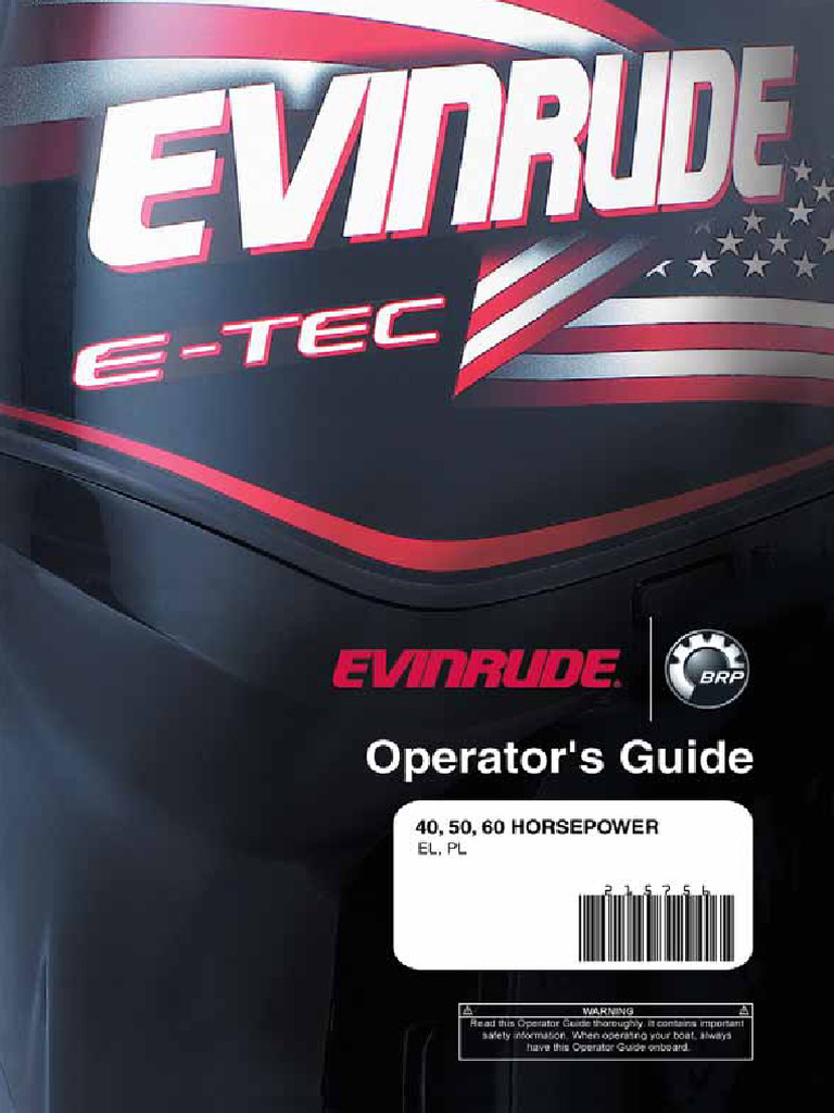Evinrude E-Tec Operators Guide 40 50 60 | PDF