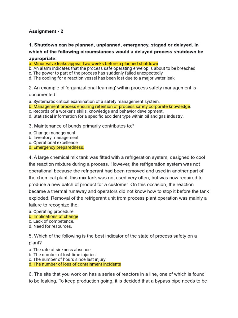 Assignment 2 Key | PDF
