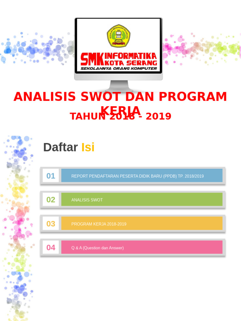Analisis Swot Dan Program Kerja | PDF