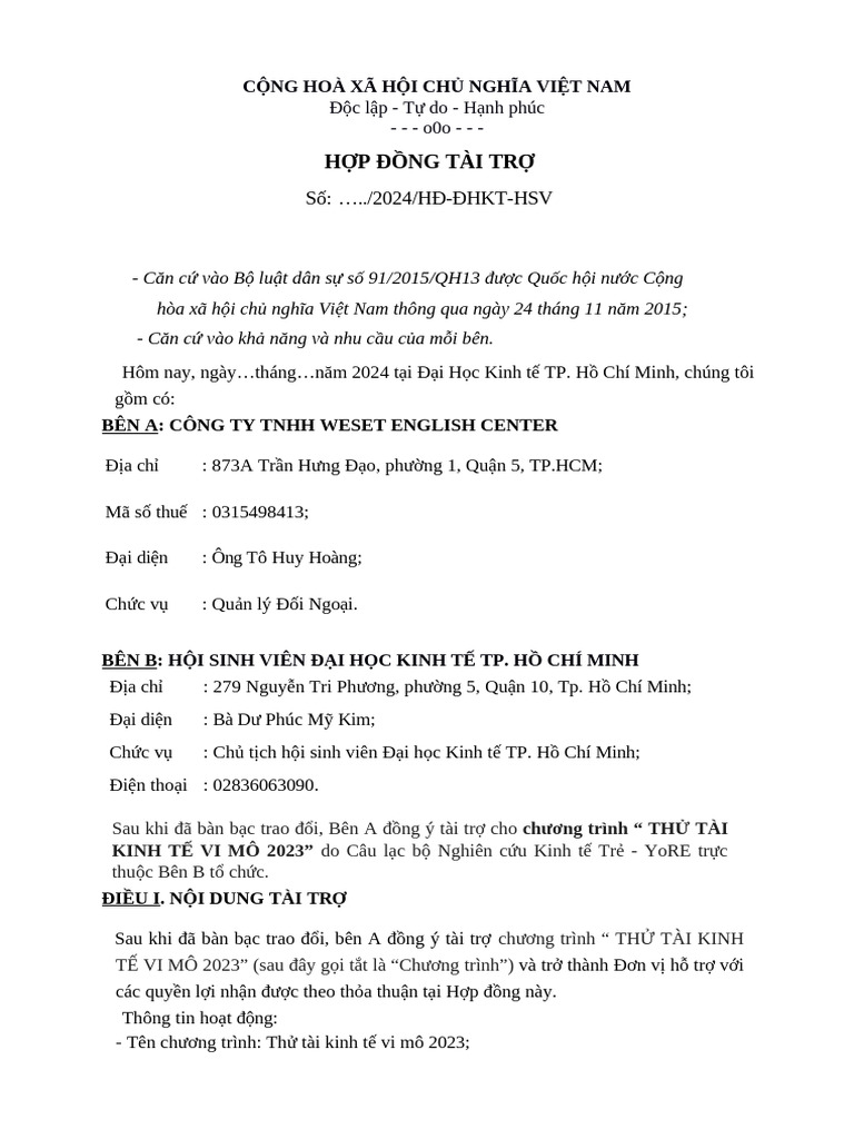 (KT) (YoRE) (H P Đ NG TÀI TR ) (WESET) | PDF