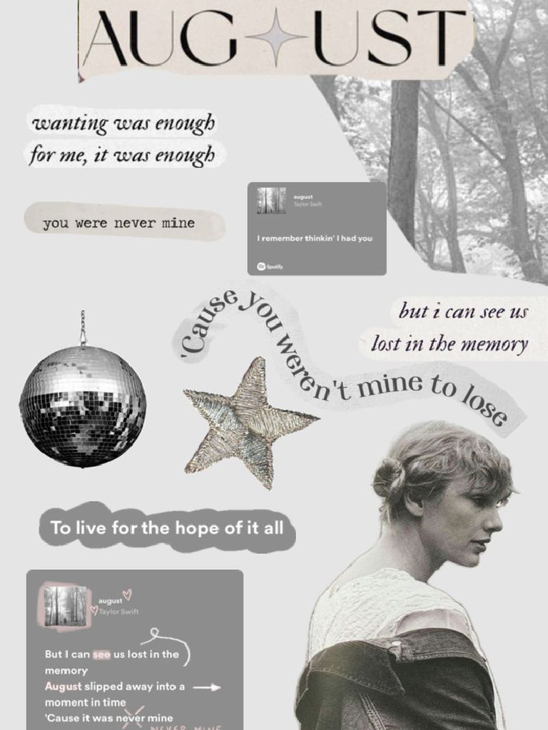 Worksheet-August-Taylor Swift | PDF