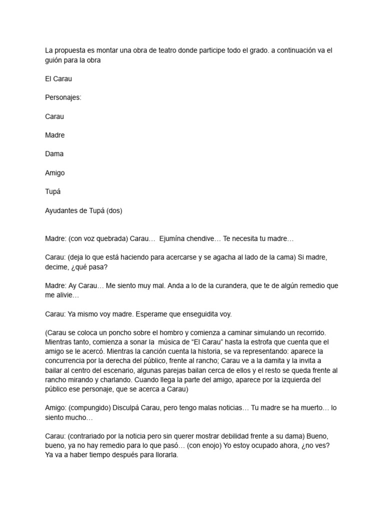 La Leyenda de Karau | PDF