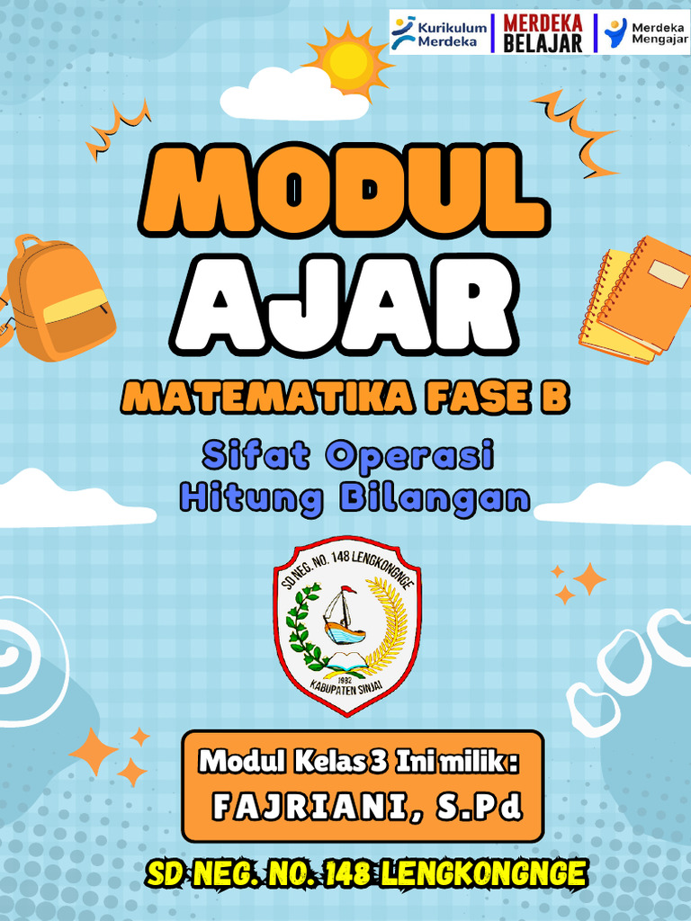 Modul Ajar Matematika - Sifat Operasi Hitung Bilangan - Fase B PDF | PDF