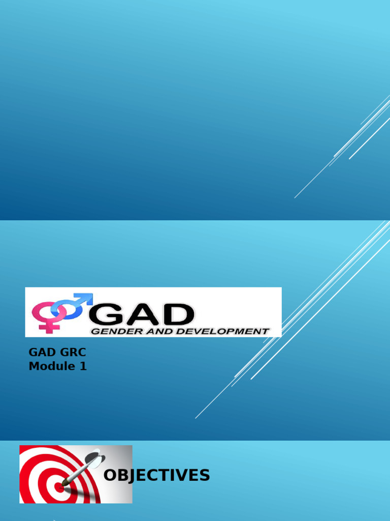 GAD GRC Module 1 - Evolution of GAD PPT For Student (Copy) | PDF