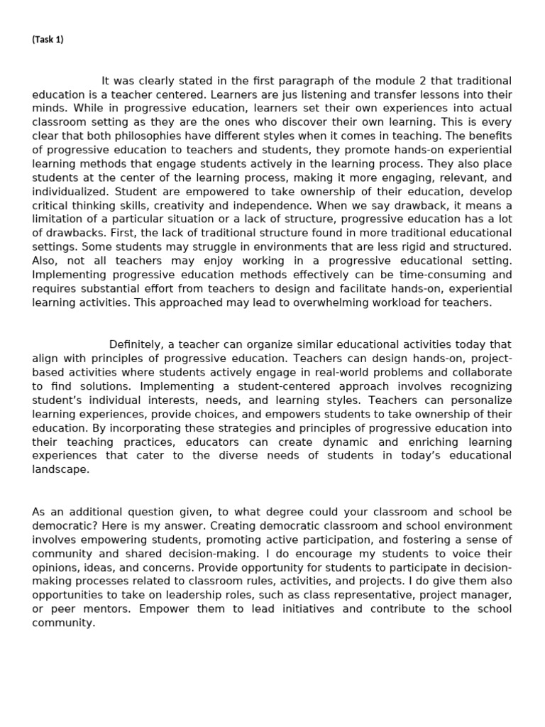 Module2 Task1to4 Huelar | PDF | Learning | Teachers