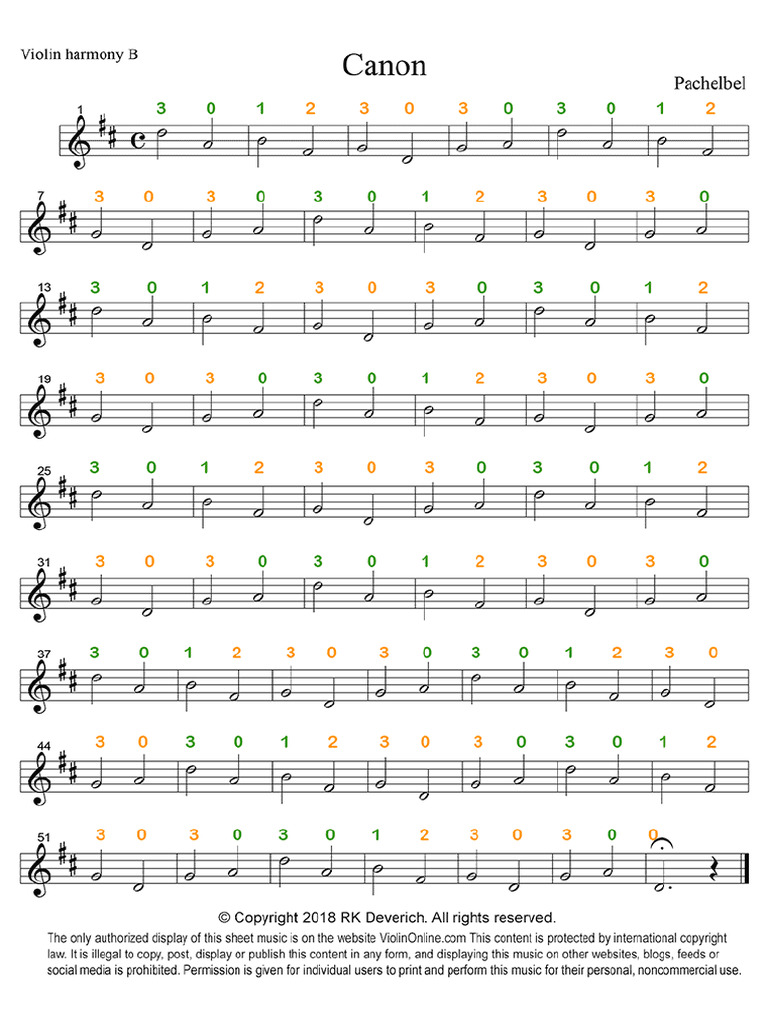 sheet music violin | PDF