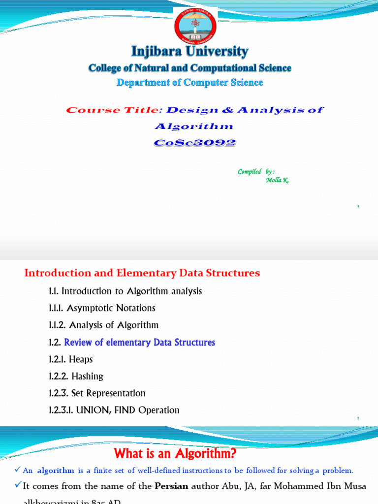 1 Data Analysis and | PDF