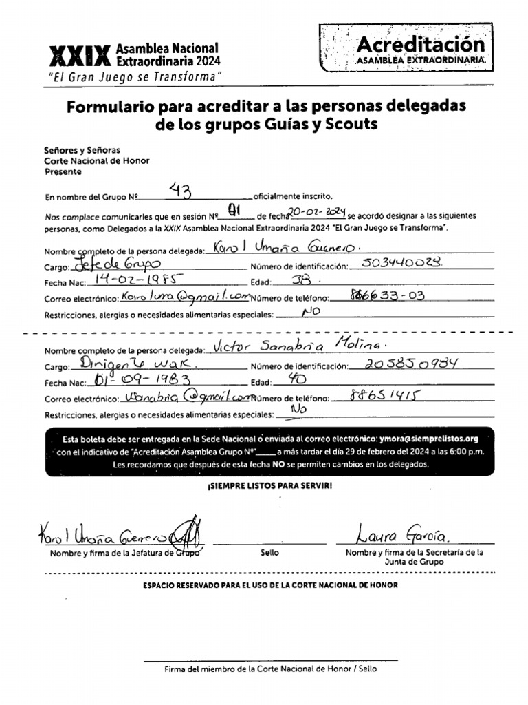 Formulario grupo 43 | PDF