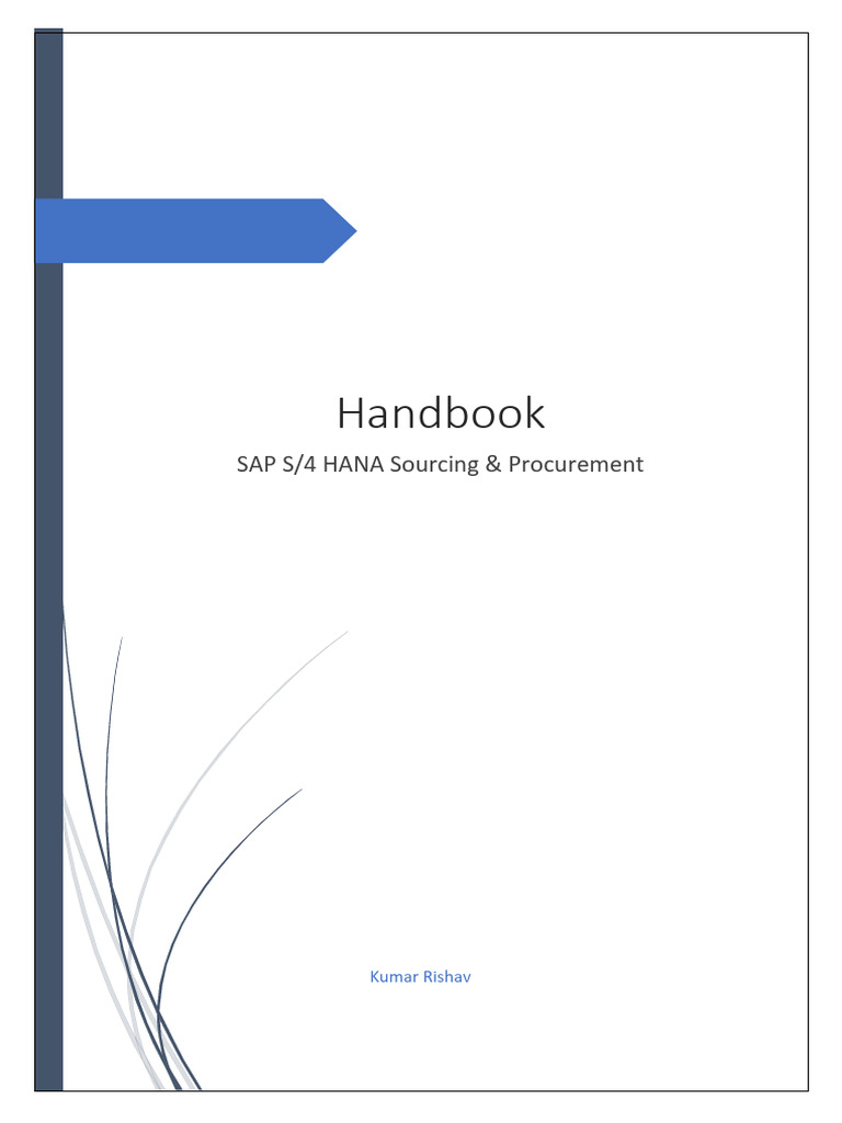 SAP S - 4 HANA Sourcing & Procurement Handbook | PDF | Prices | Receipt