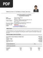 CA Inter Resume Format | PDF | Cognition | Cognitive Science