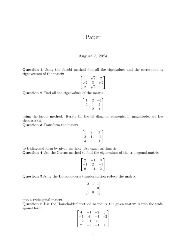 Numerical Analysis | PDF