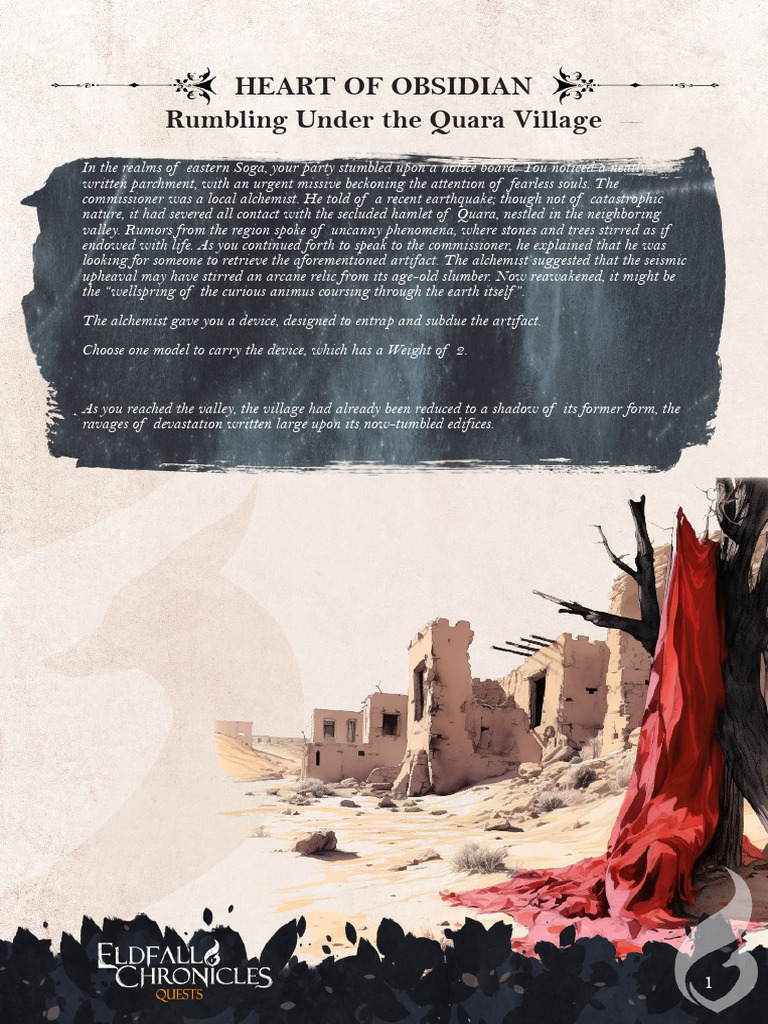 Heart of Obsidian Full Campaign | PDF