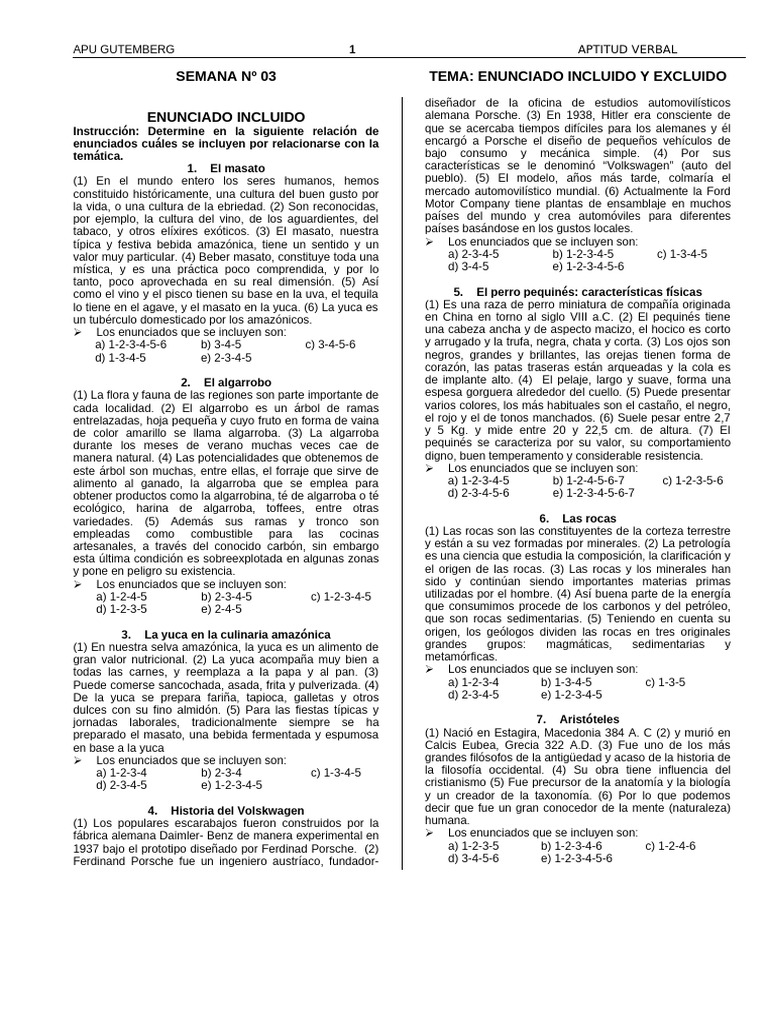 Semana 03 Ap Verbal Ades 2020 | PDF