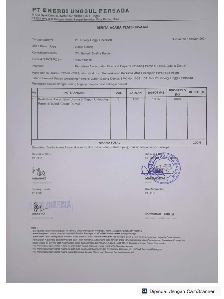 Penagihan Ke-3 PT - Eup | PDF