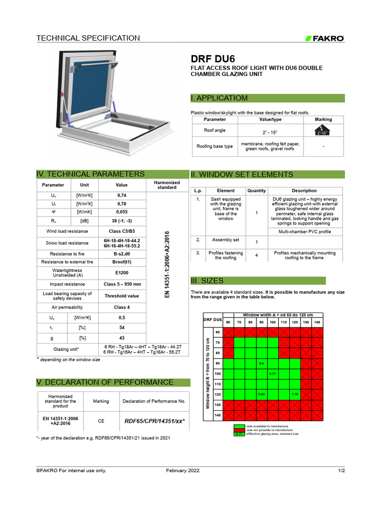 220216 en Technical Specification DRF DU6 | PDF
