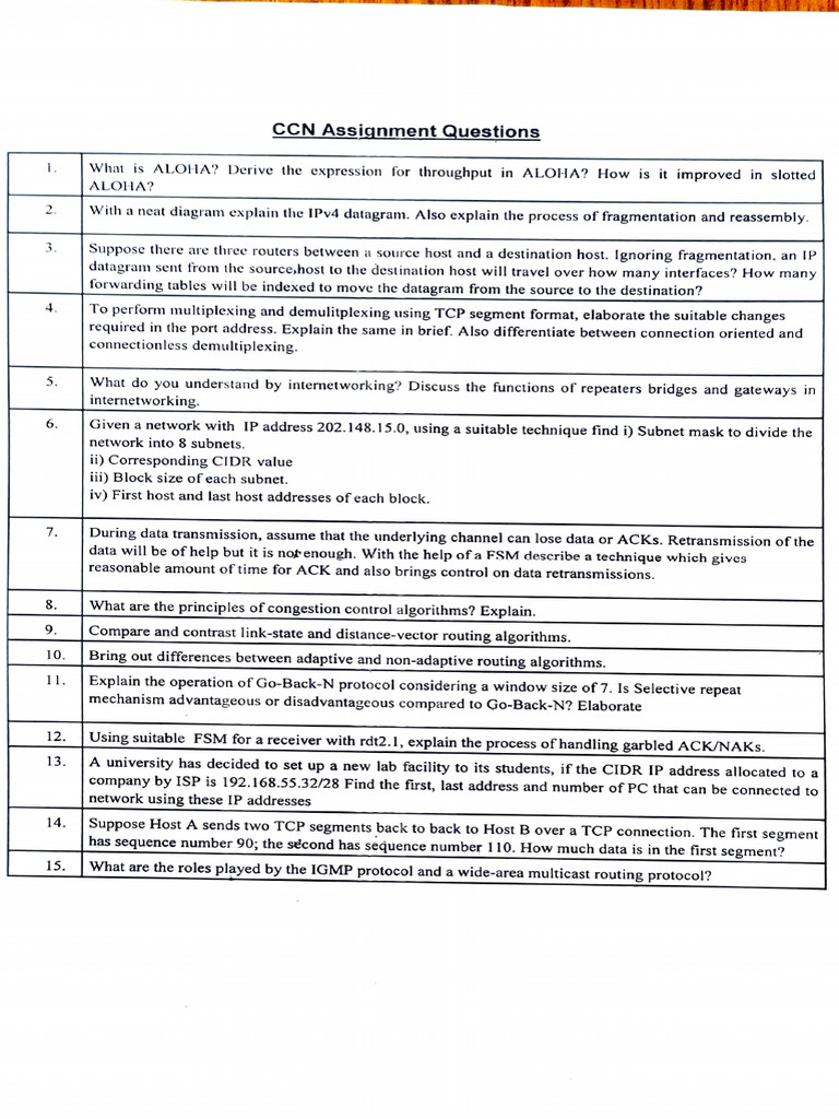 CCN Assignment | PDF