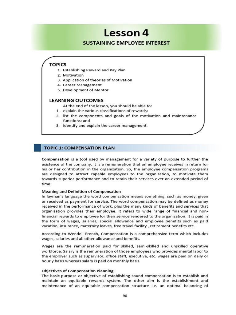 Lesson 4 - HRM - 1st Sem AY 2024 2025 | PDF