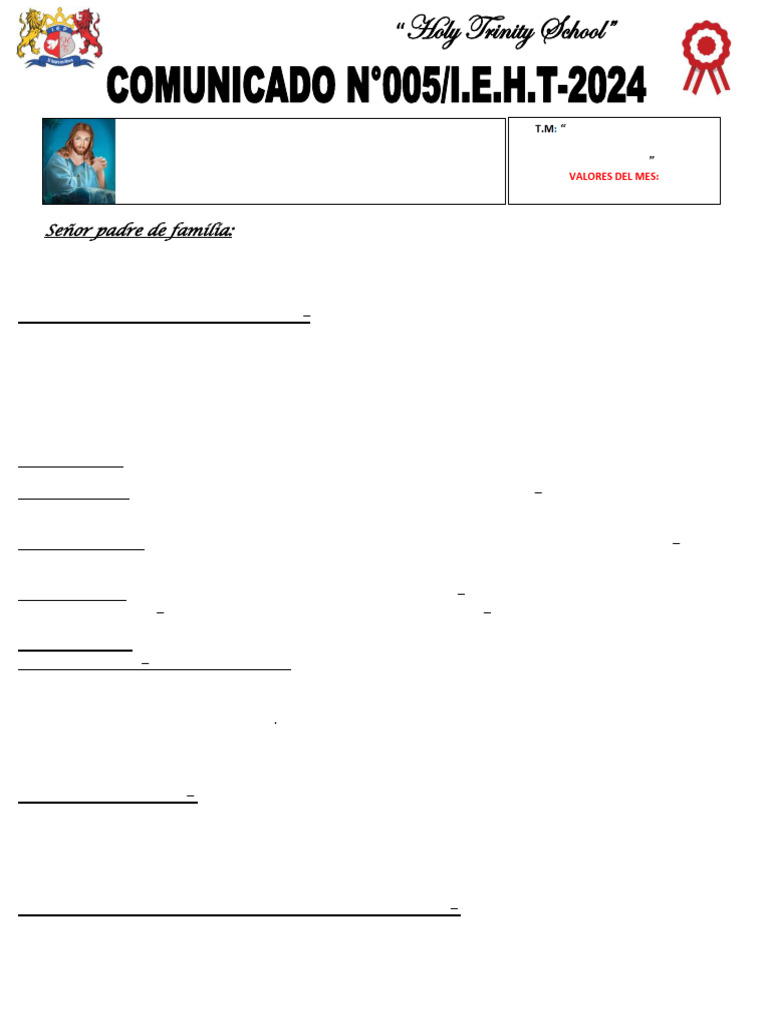 Comunicado 005 HT-2024 | PDF