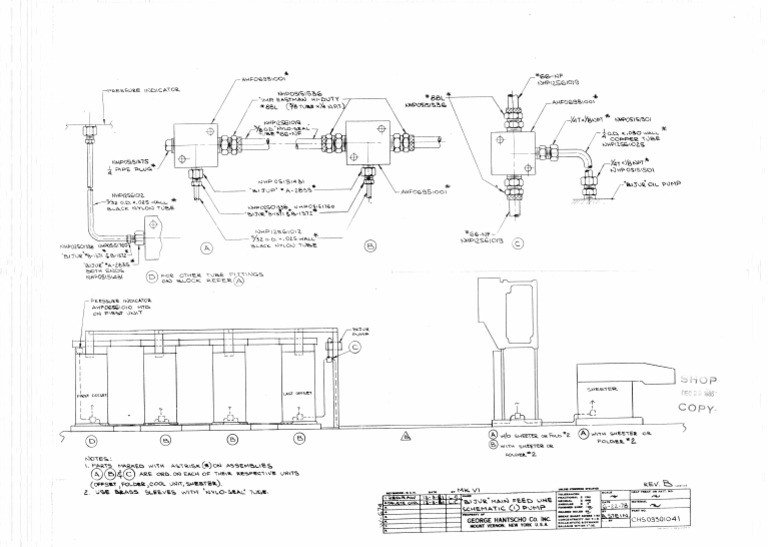 Bijur Main Feed Line Schematc (1) Pump | PDF