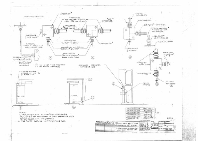 Bijur Main Feed Line Schematic Pump | PDF