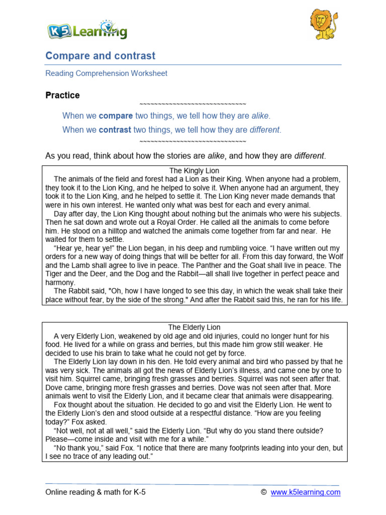 grade-5-compare-contrast-a | PDF