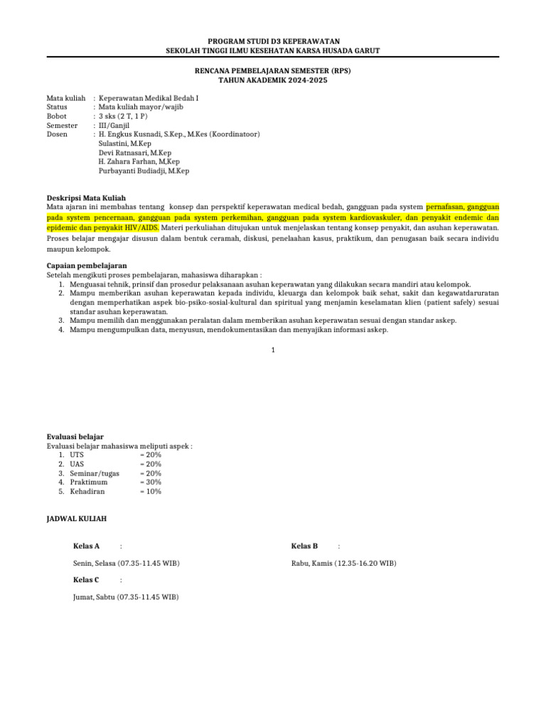 RPS KMB 1 D3 Kep 2024-2025 | PDF