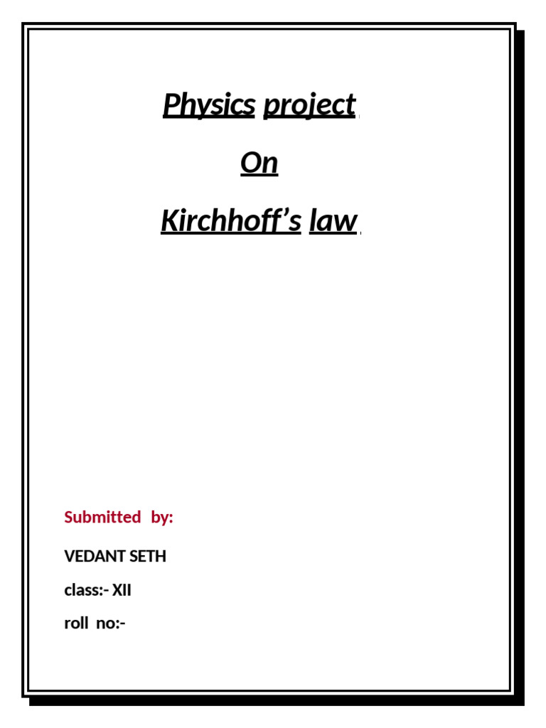 Phy Project Half Yearly | PDF